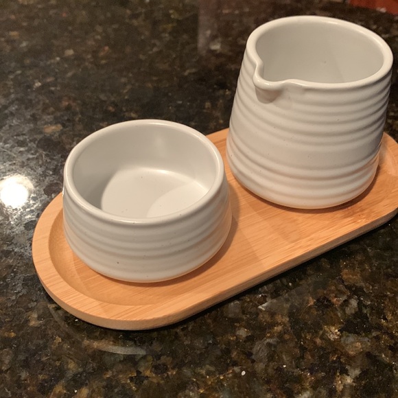 Nespresso | Kitchen | Nespresso Stoneware Sugar Bowl And Milk Serving ...